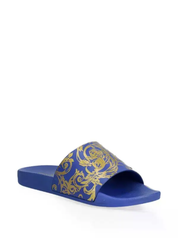 Versace Baroque-print Slides
