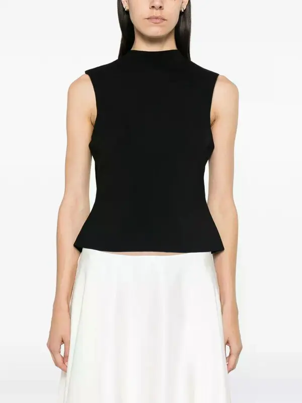 Cult Gaia Romin Open-back Peplum Top - White