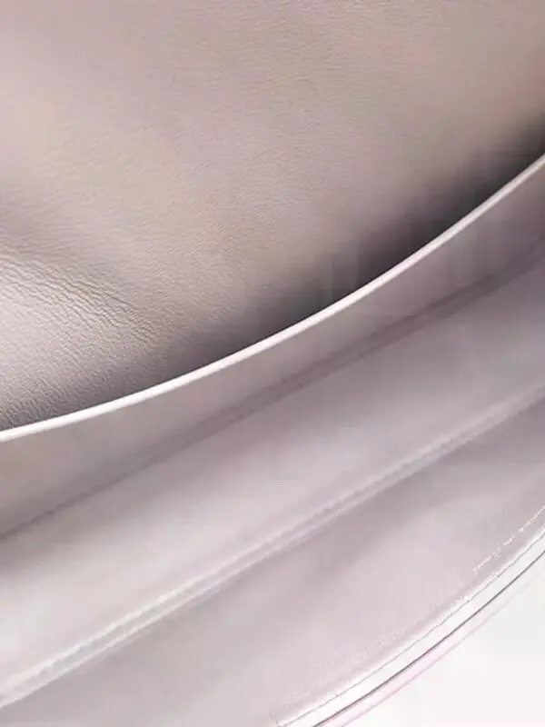 Celine Shiny Calfskin Triomphe Claude Shoulder Bag - Purple