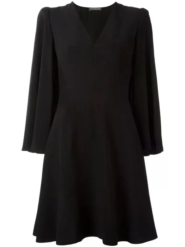 Alexander McQueen Flared Cape Dress