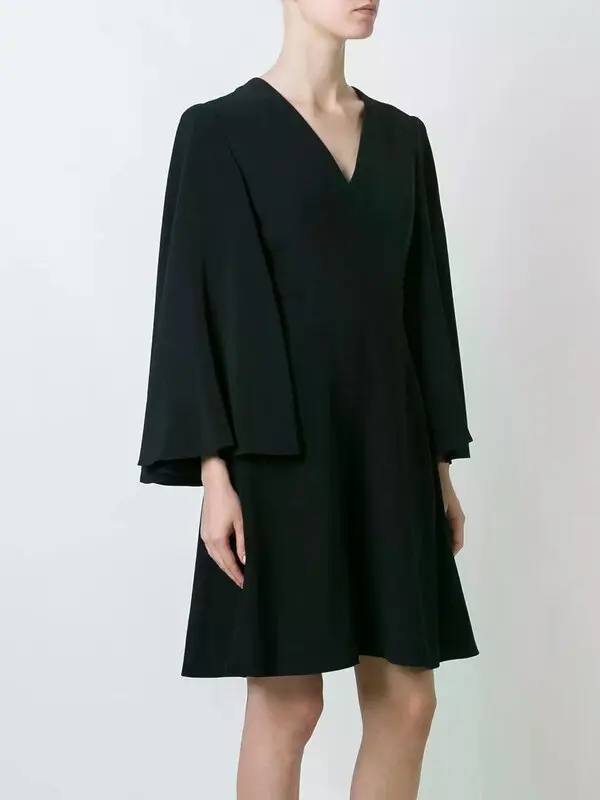 Alexander McQueen Flared Cape Dress