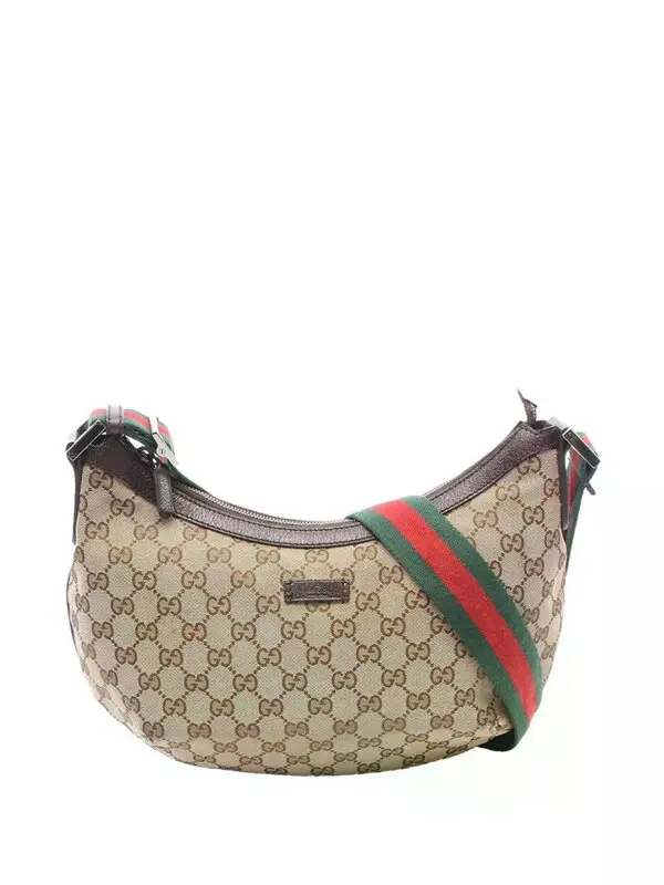 Gucci Gg Canvas Web Crossbody Bag