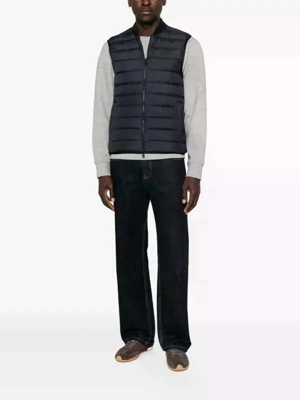 Moncler Quilted Logo-patch Gilet