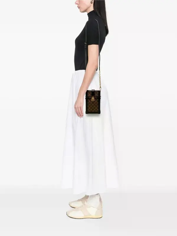 LOUIS VUITTON 2019 Monogram Pochette Trunk Verticale Crossbody Bag
