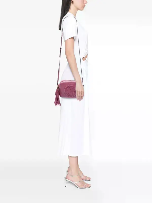 Gucci Leather Soho Disco Crossbody Bag - Purple