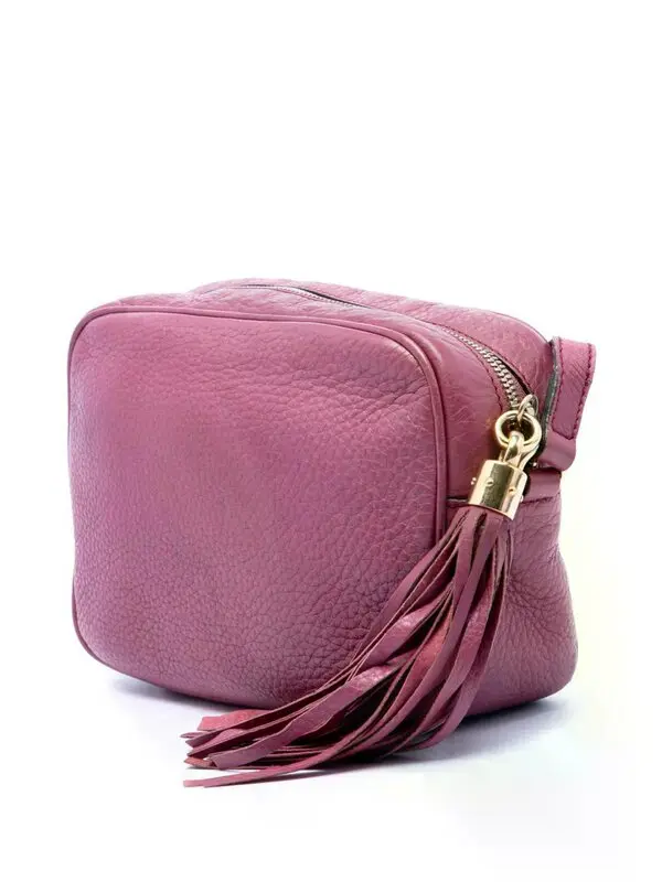 Gucci Leather Soho Disco Crossbody Bag - Purple