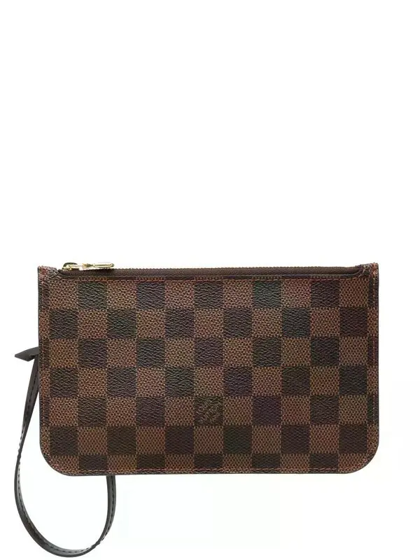 LOUIS VUITTON 2016 Damier Ebene Neverfull Pm Pouch