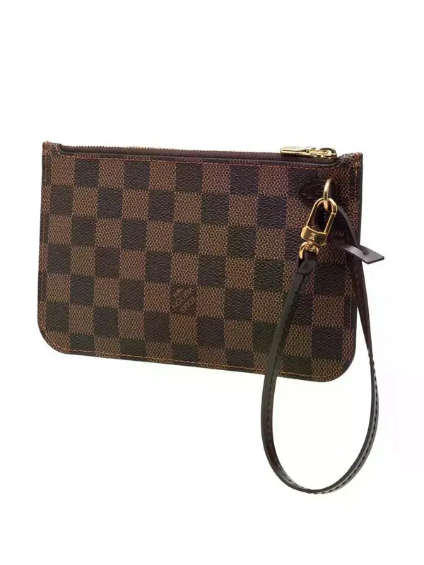 LOUIS VUITTON 2016 Damier Ebene Neverfull Pm Pouch