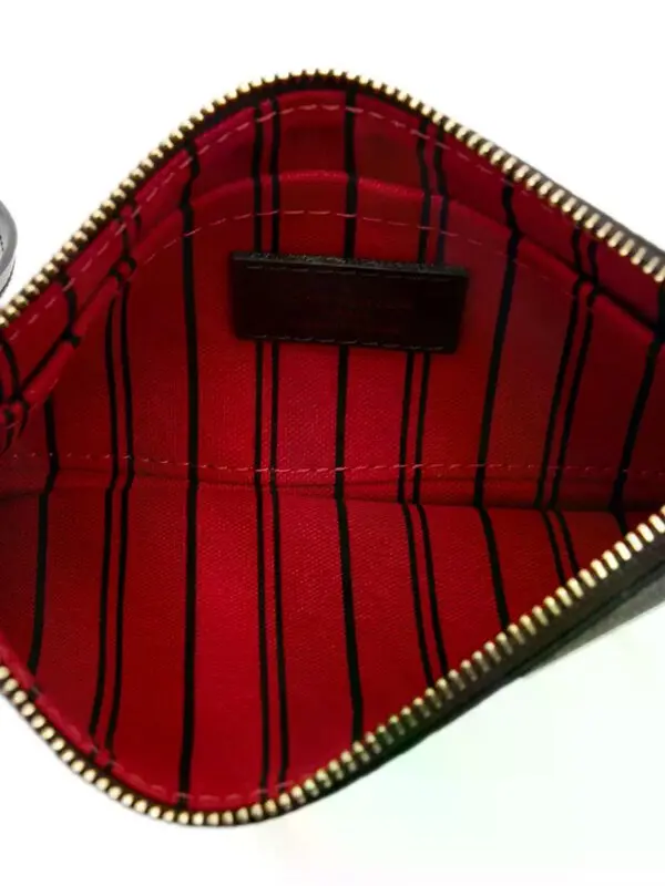 LOUIS VUITTON 2016 Damier Ebene Neverfull Pm Pouch