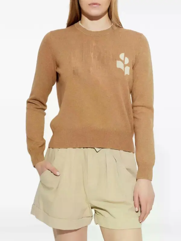 MARANT ETOILE Lanta Logo-intarsia Sweater
