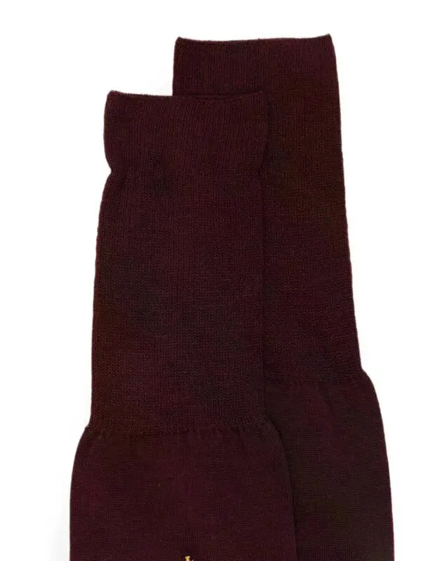 VIVIENNE WESTWOOD Orb-embroidered Logo-print High Socks