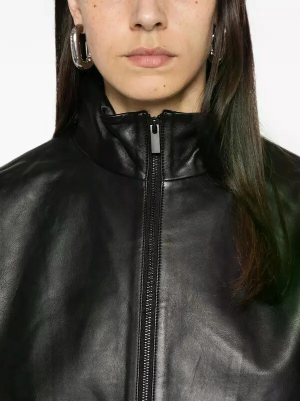 ST. AGNI Cocoon Leather Jacket