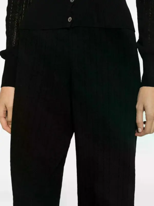 AYA MUSE Pointelle Knit Balloon Trousers