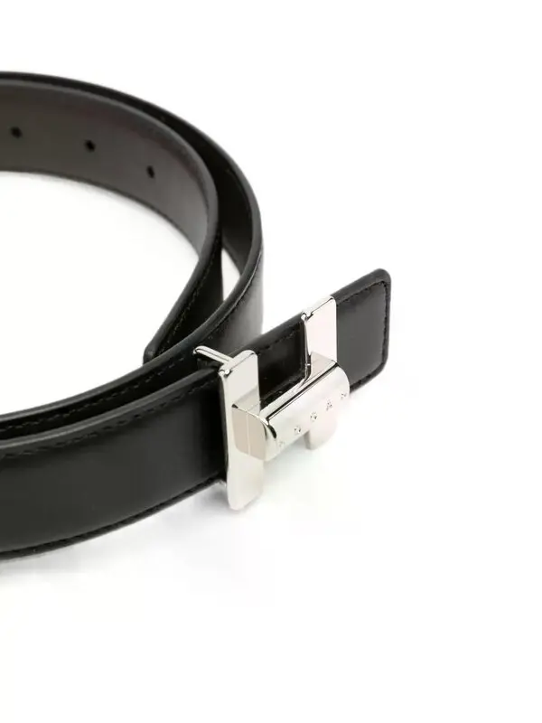 Hogan H-logo Buckle Leather Belt