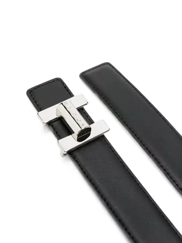Hogan H-logo Buckle Leather Belt