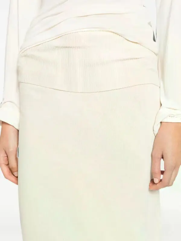 AYA MUSE Oona Ribbed-knit Maxi Skirt