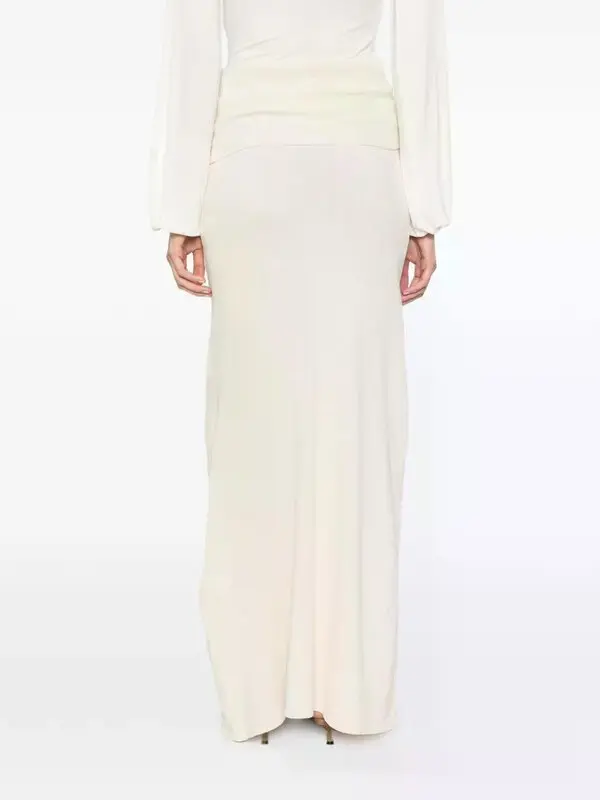 AYA MUSE Oona Ribbed-knit Maxi Skirt