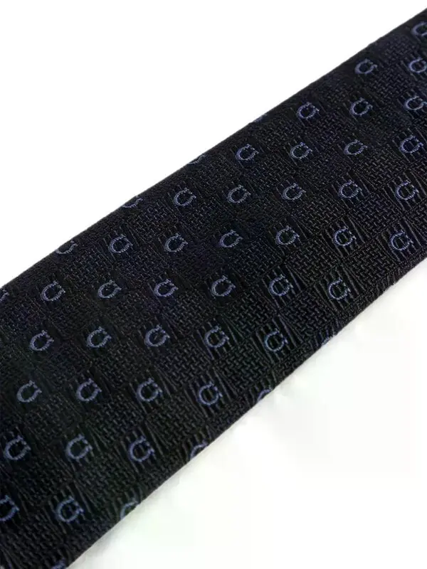 FERRAGAMO Gancini Silk Jacquard Tie