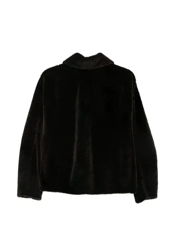 MANZONI 24 Shearling-finish Spread-collar Jacket