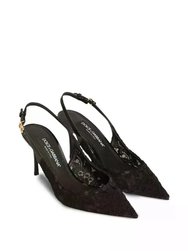 Dolce & Gabbana Lace Slingback Pumps