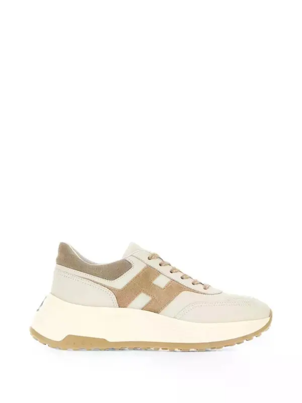 Hogan Beige Leather Sneakers - Neutrals