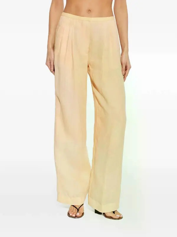 FORTE_FORTE Pleated-detail Linen Trousers