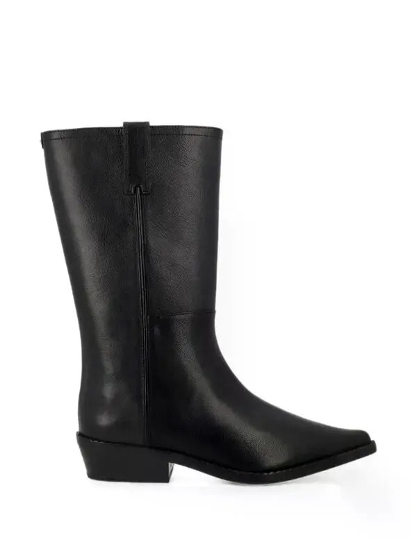 Michael Kors Farren Pointed-toe Leather Boots