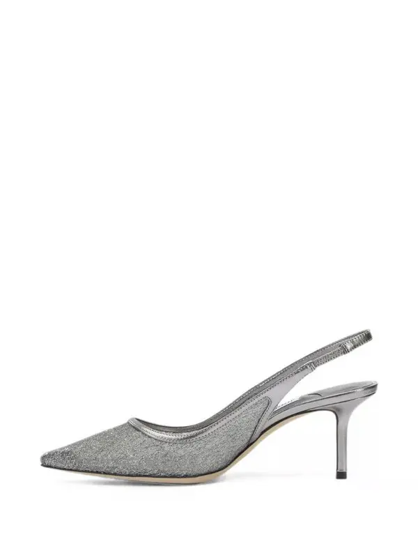 JIMMY CHOO Love Glittered Slingback Pumps