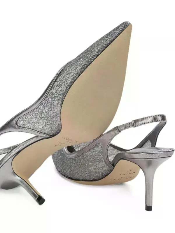 JIMMY CHOO Love Glittered Slingback Pumps