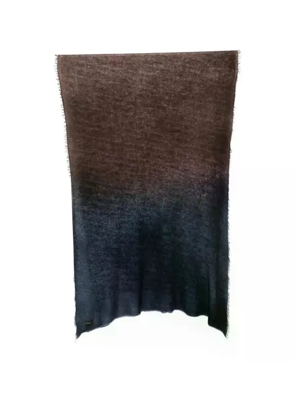 Faliero Sarti Adry Ombré Frayed-edge Scarf - Brown