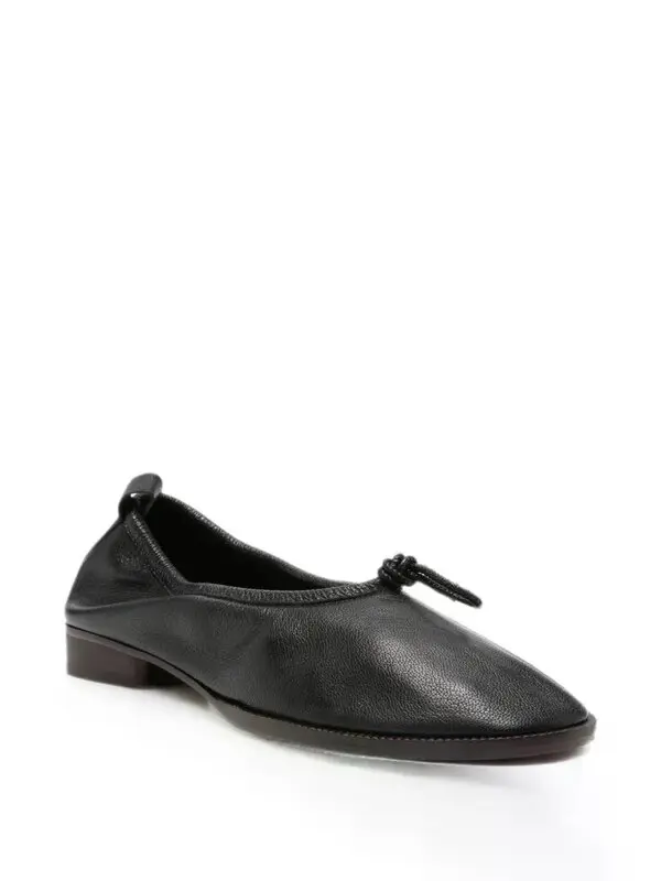 Hereu Puntera R Mid Bow-detail Flat Pumps - Black
