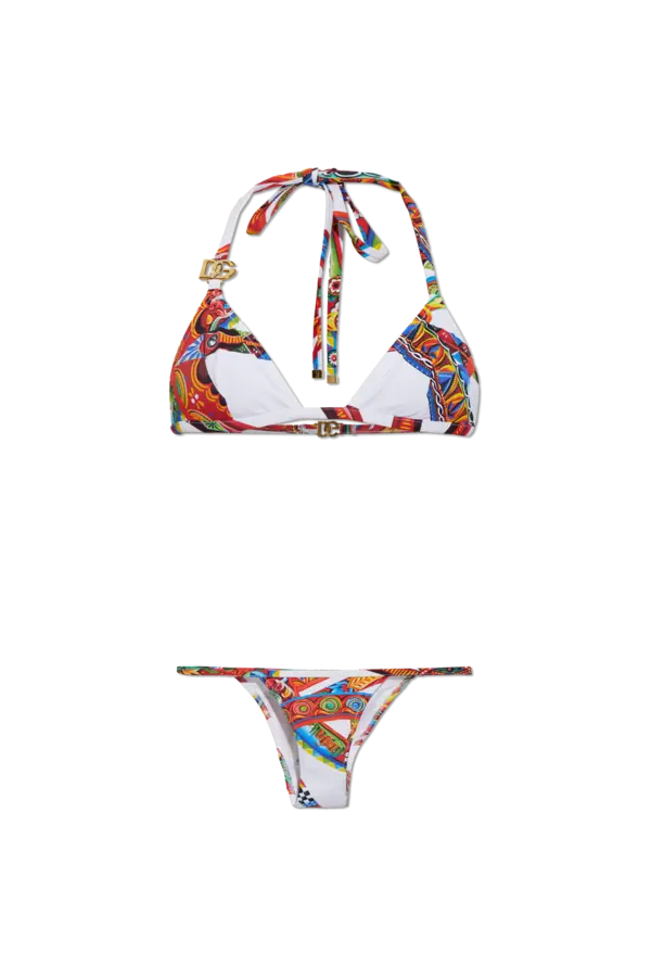 Dolce & Gabbana Carretto" Print Two-piece Swimsuit - Multicolour
