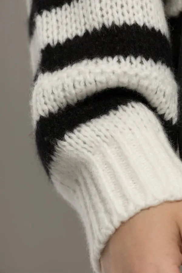 LISA YANG Reni Stripes’ Cashmere Sweater