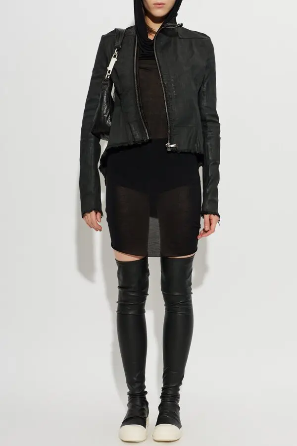 Rick Owens Asymmetrical Cut Jacket