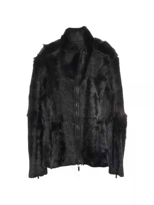 Emporio Armani Reversible Leather And Fur Jacket