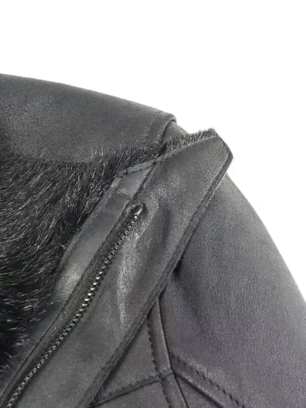 Emporio Armani Reversible Leather And Fur Jacket