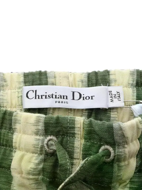 Dior 2010s Striped Drawstring Shorts