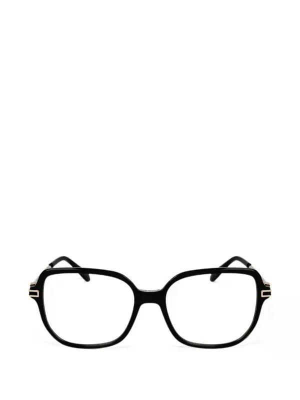 FERRAGAMO Logo-plaque Glasses - Black