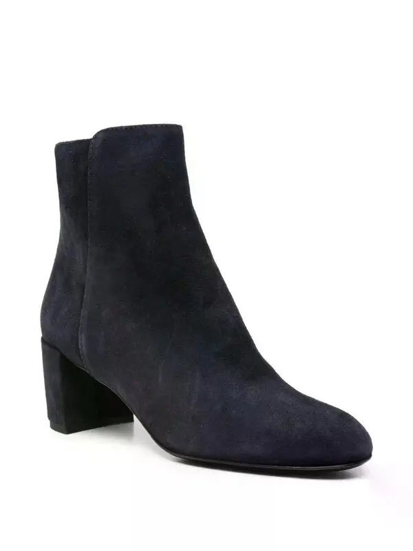 Agl Suede Ankle Boots With Block Heel