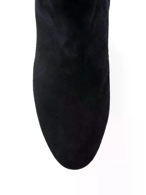 Agl Suede Ankle Boots With Block Heel