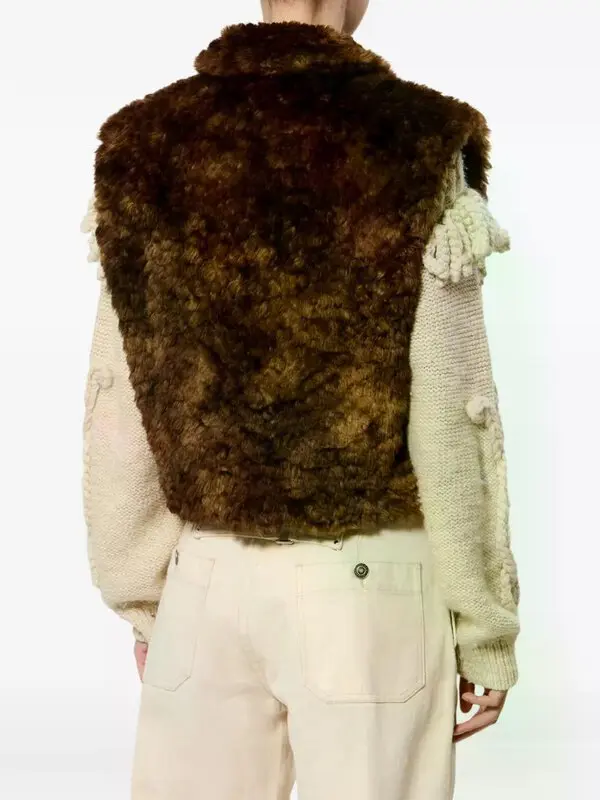 MARANT ETOILE Faux Fur Duffle Vest
