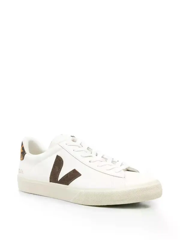 VEJA Campo Animal-print Logo-patch Sneakers - White