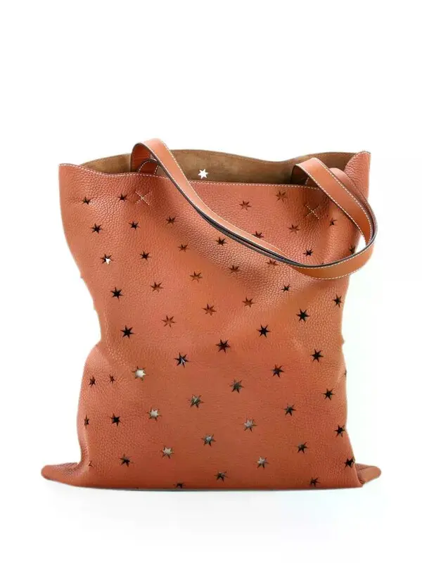 Loewe Stars Vertical Laser Cut Leather Tote Bag