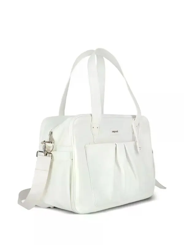 MAYORAL Pleated Logo-patch Satchel Bag