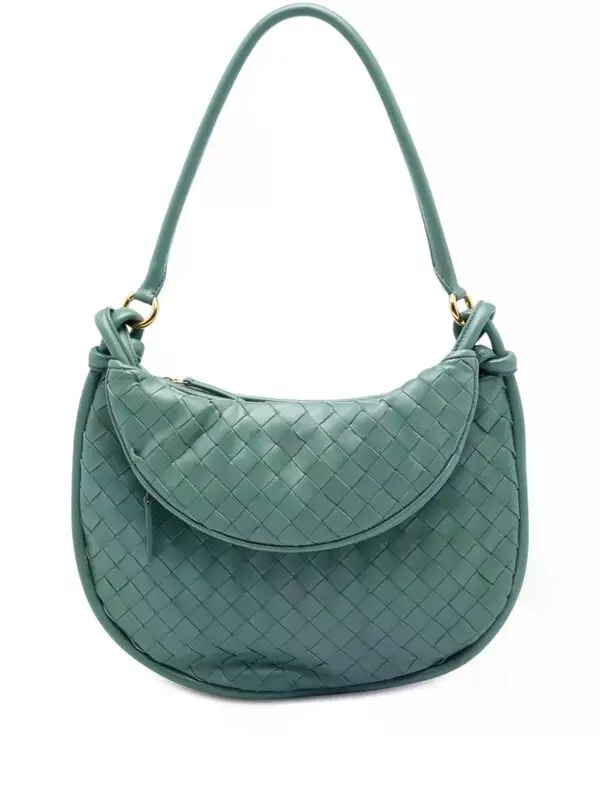 Bottega Veneta Medium Nappa Intrecciato Hobo Bag - Green