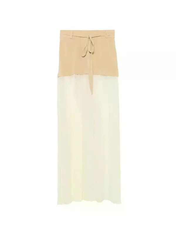 AYA MUSE Asha Sheer-panel Maxi Skirt