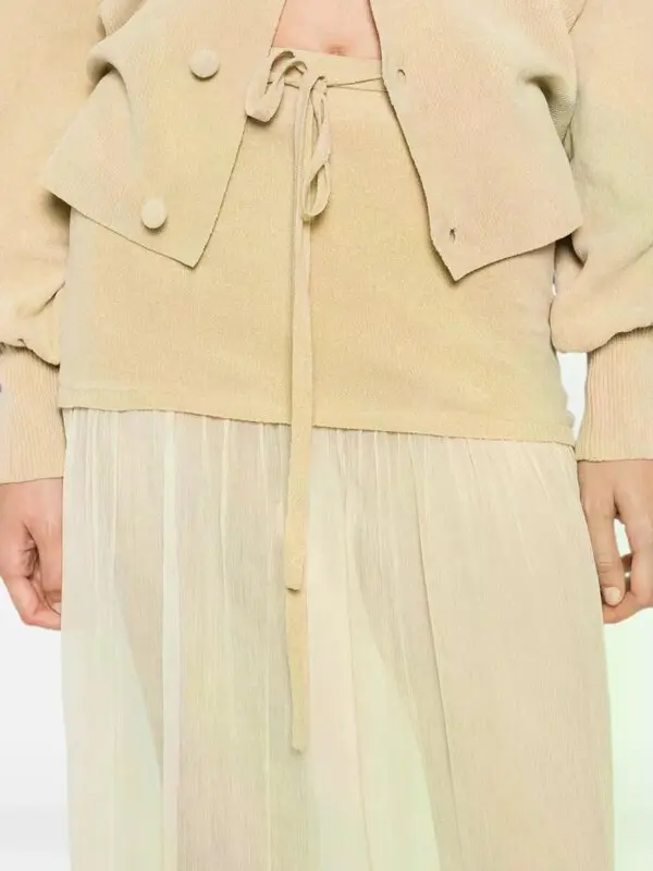 AYA MUSE Asha Sheer-panel Maxi Skirt