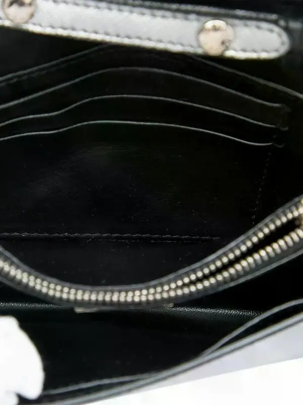 Prada Saffiano Leather Wallet On Strap Crossbody Bag