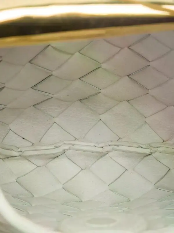 Bottega Veneta Mini Nappa Intrecciato Sardine Satchel - White