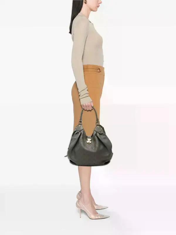 LOUIS VUITTON 2010 Monogram Mahina L Hobo Bag